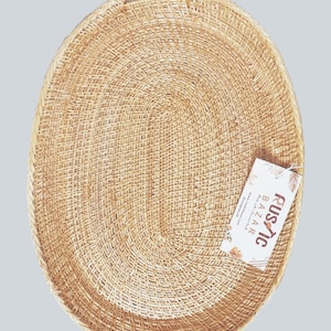 Natural Feather Light Serving Tea Tray With Handle L Hand Woven L ...