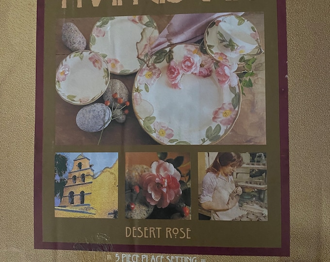 Franciscan Desert Rose Pattern Dinnerware Set of 16 Pieces Table or 4 ...