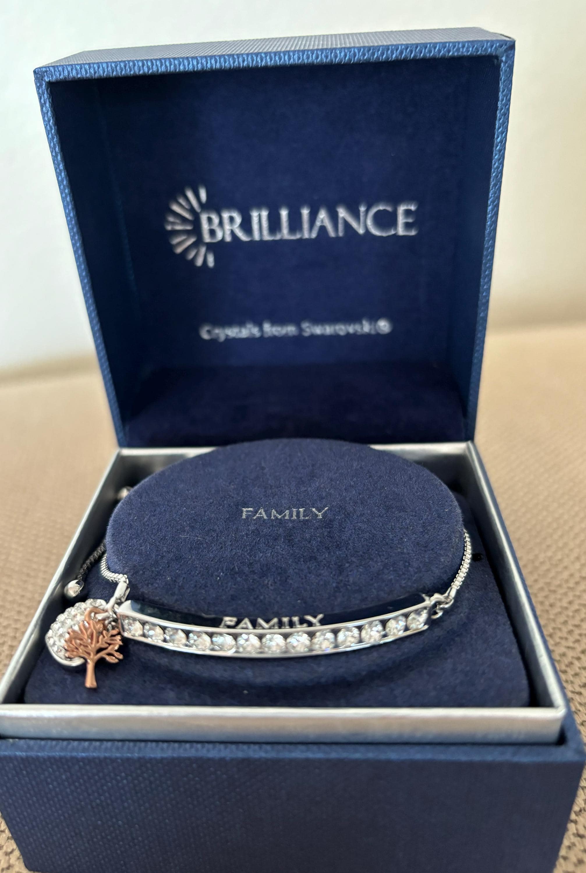 Swarovski Crystal Family Slide Bracelet by Brilliance Etsy