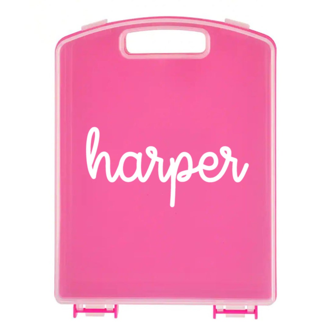 Personalized Marker Box, Back to School Pencil Case, Custom School ...