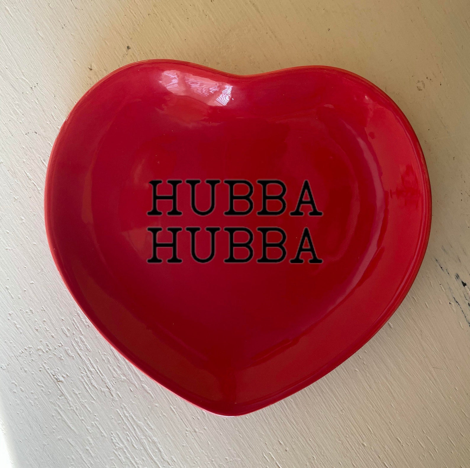 Personalized Ceramic Conversation Heart Dish, Bridesmaid Gift - Etsy