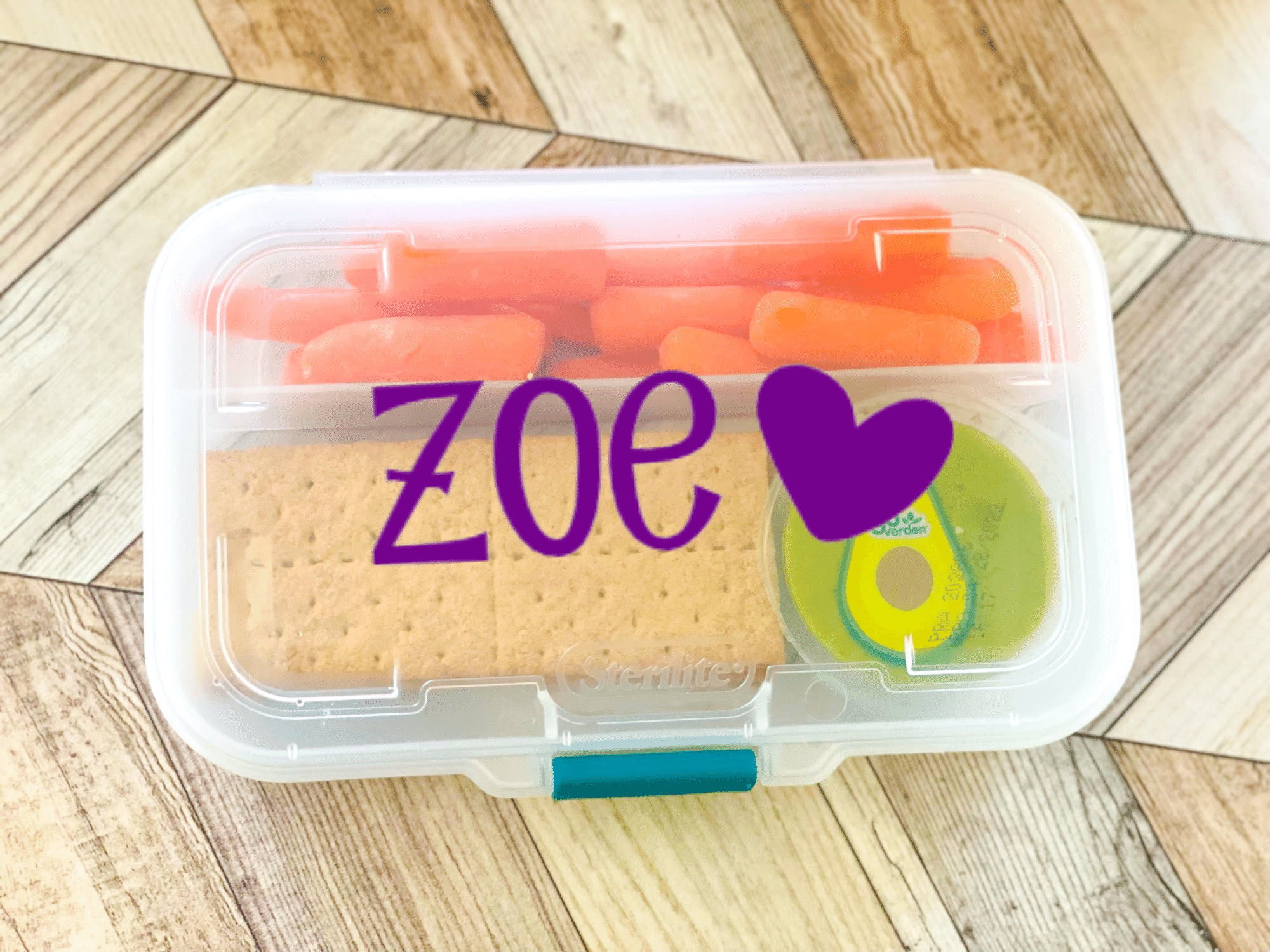 Personalized BPA Free Snack Box Container Kids Travel Snack - Etsy