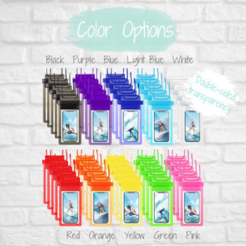 Personalized Waterproof Phone Case Beach or Pool Phone Pouch - Etsy