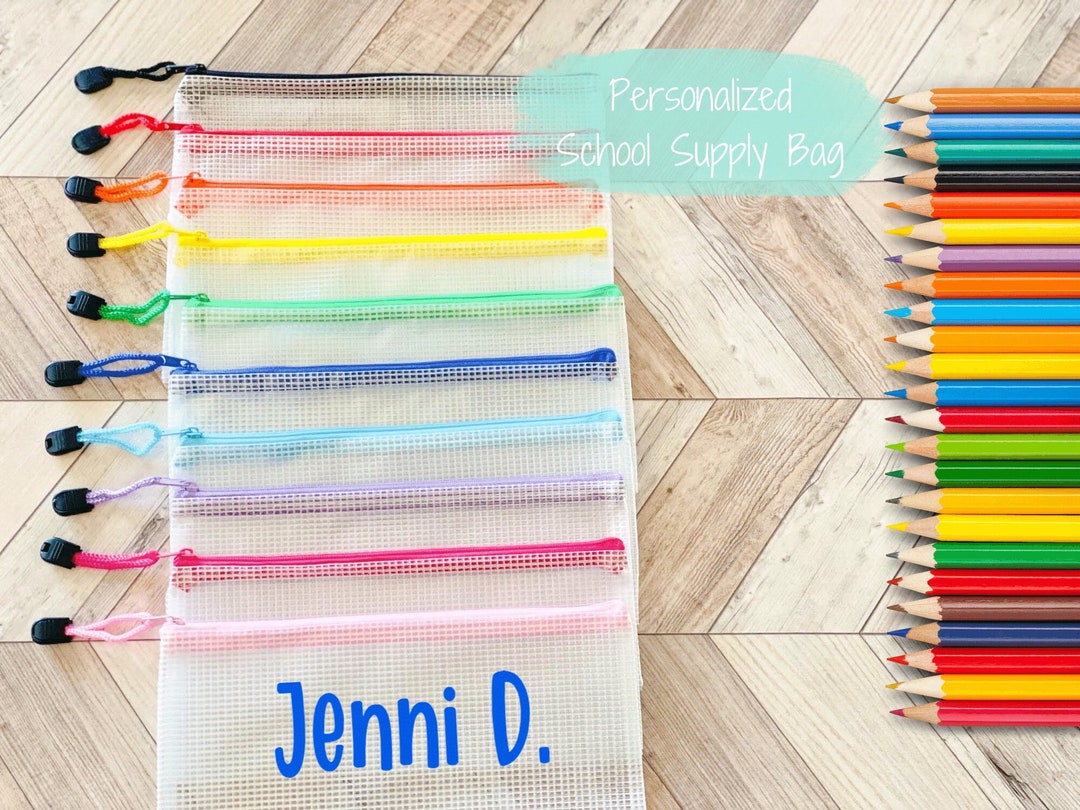 Personalized Pencil Pouch, Back to School Pencil Bag, Custom School ...