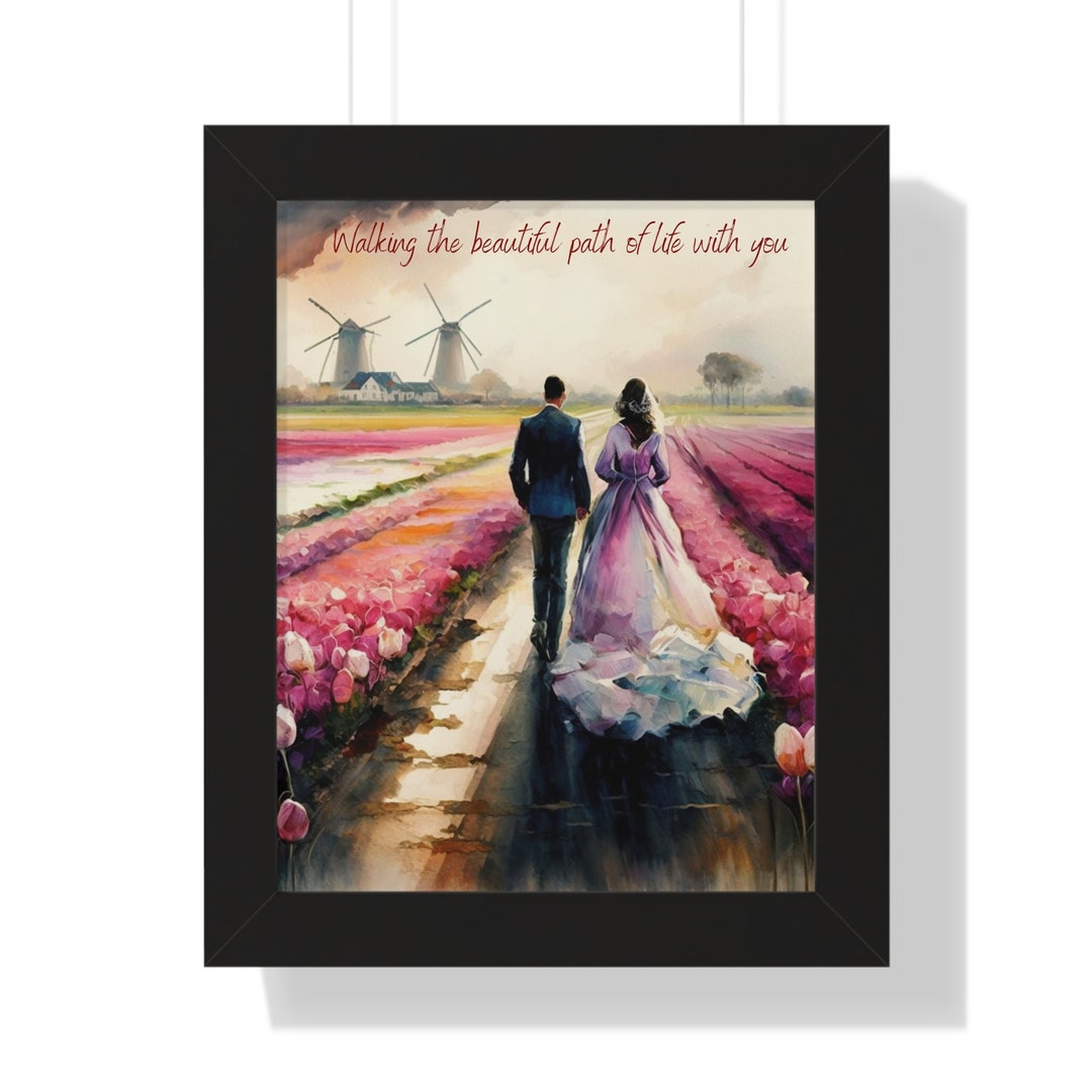 Watercolor, Bride and Groom, Union, Marriage, Path, Beautiful, Love ...