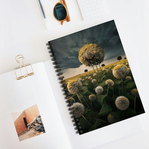 Spiral Notebook - Ruled Line, Dandelions Field, Creative, Memories, Art, Writing, Notebook - Etsy