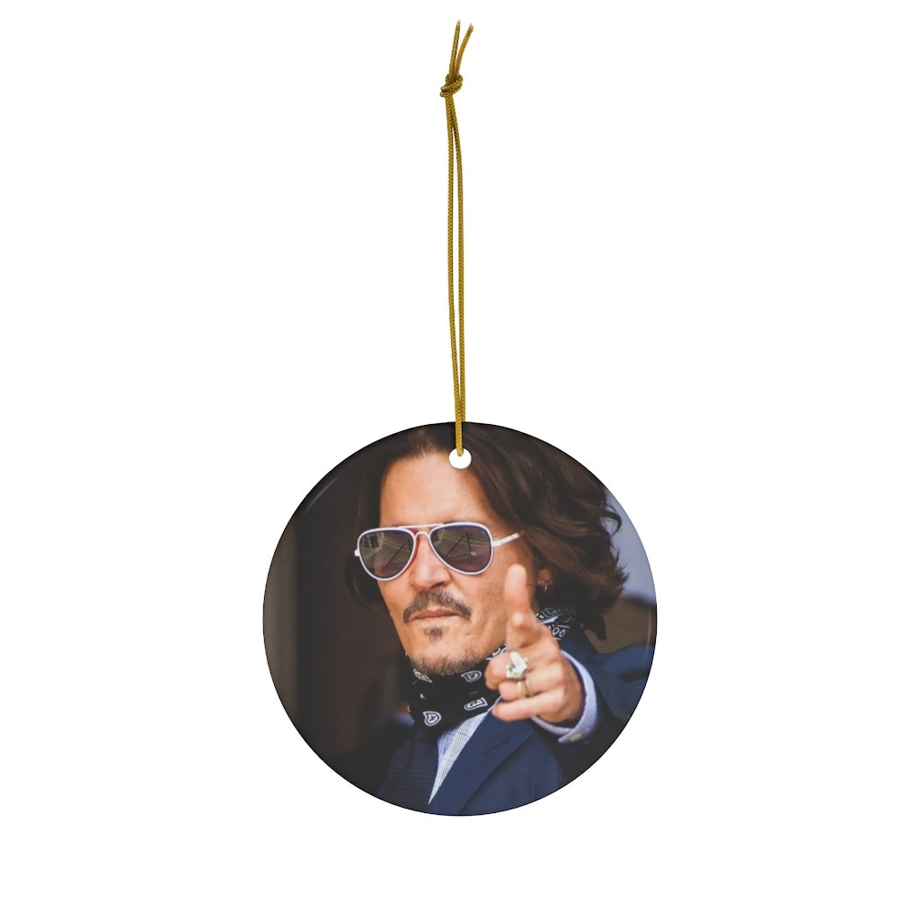 Johnny Depp Ceramic Ornament, 1-pack - Etsy