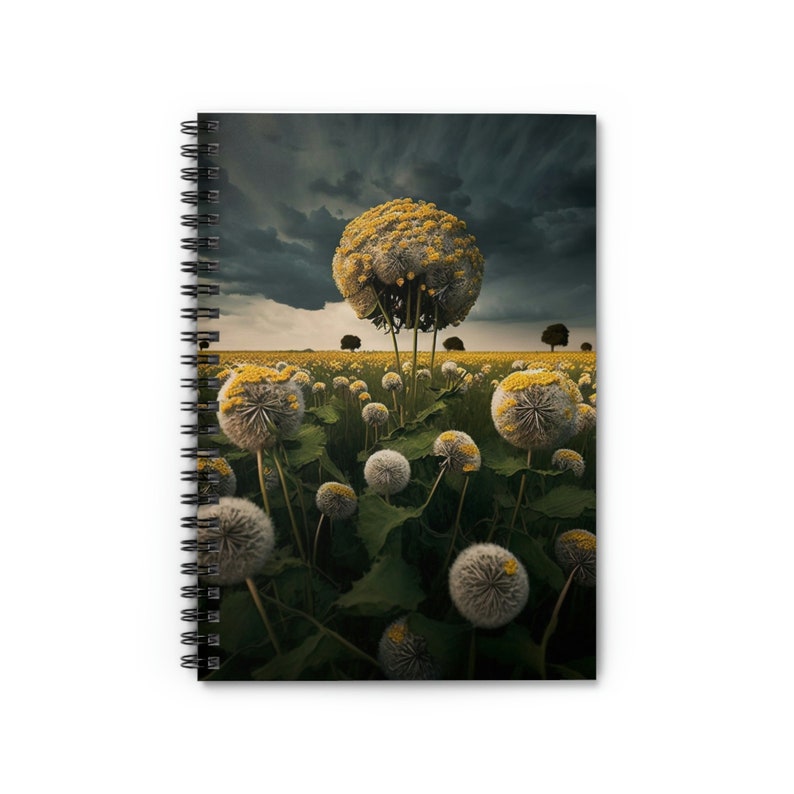 Spiral Notebook - Ruled Line, Dandelions Field, Creative, Memories, Art, Writing, Notebook - Etsy