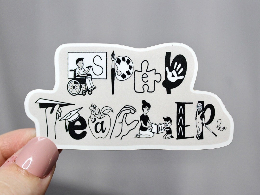 SPED Teacher Waterproof Vinyl Sticker Special Education Speducator ...