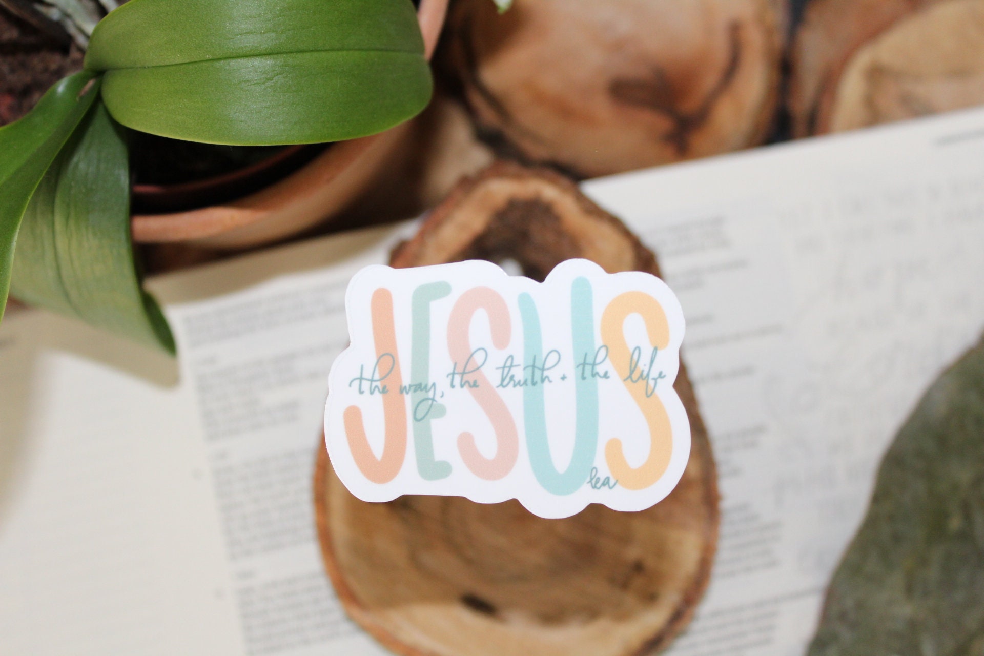 Jesus. The Way The Truth & The Life Sticker | Etsy