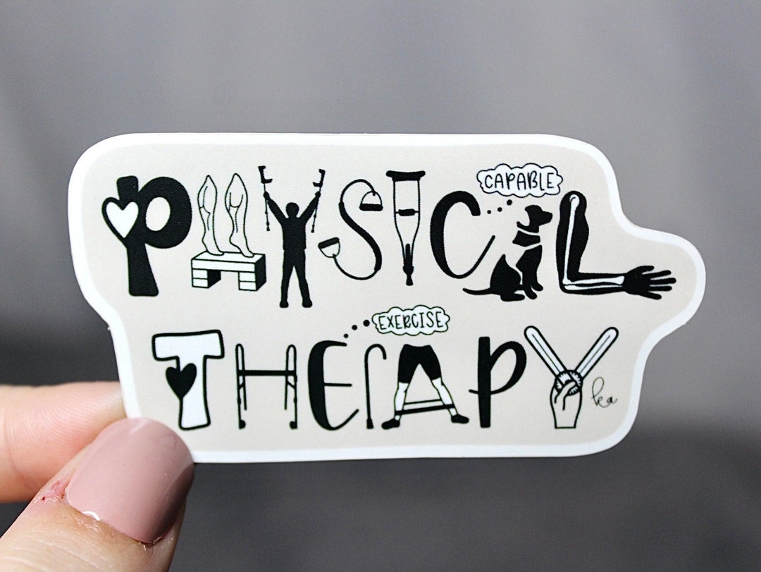 Physical Therapy PT Waterproof Vinyl Sticker - Etsy