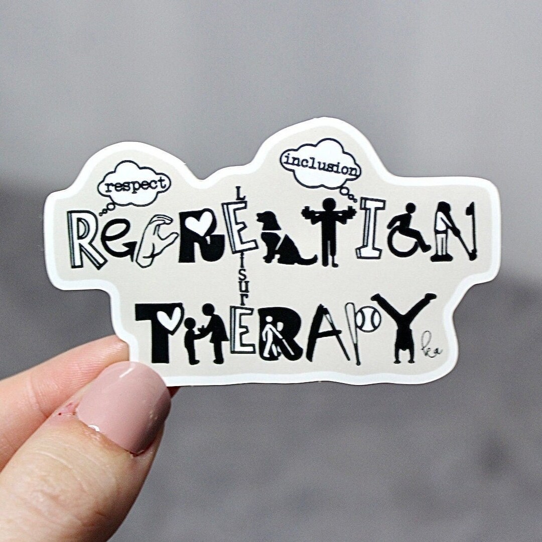 Recreation Therapy RT Waterproof Vinyl Sticker - Etsy UK