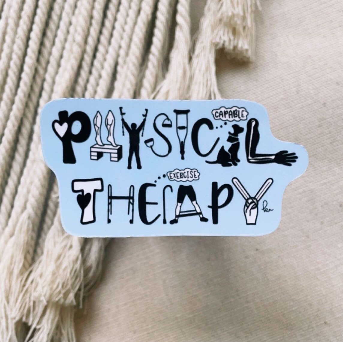 Physical Therapy Stickers Pt Physiotherapy Dpt Spt Etsy