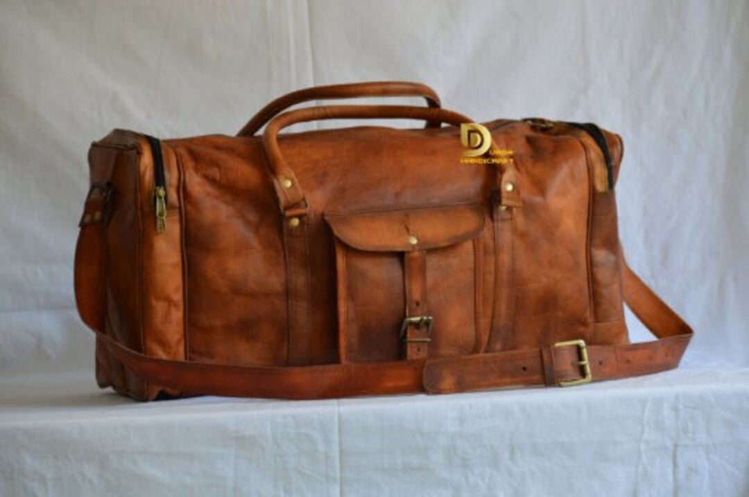 Duffle Bag Leather Weekend Bag Leather Holdall Overnight - Etsy