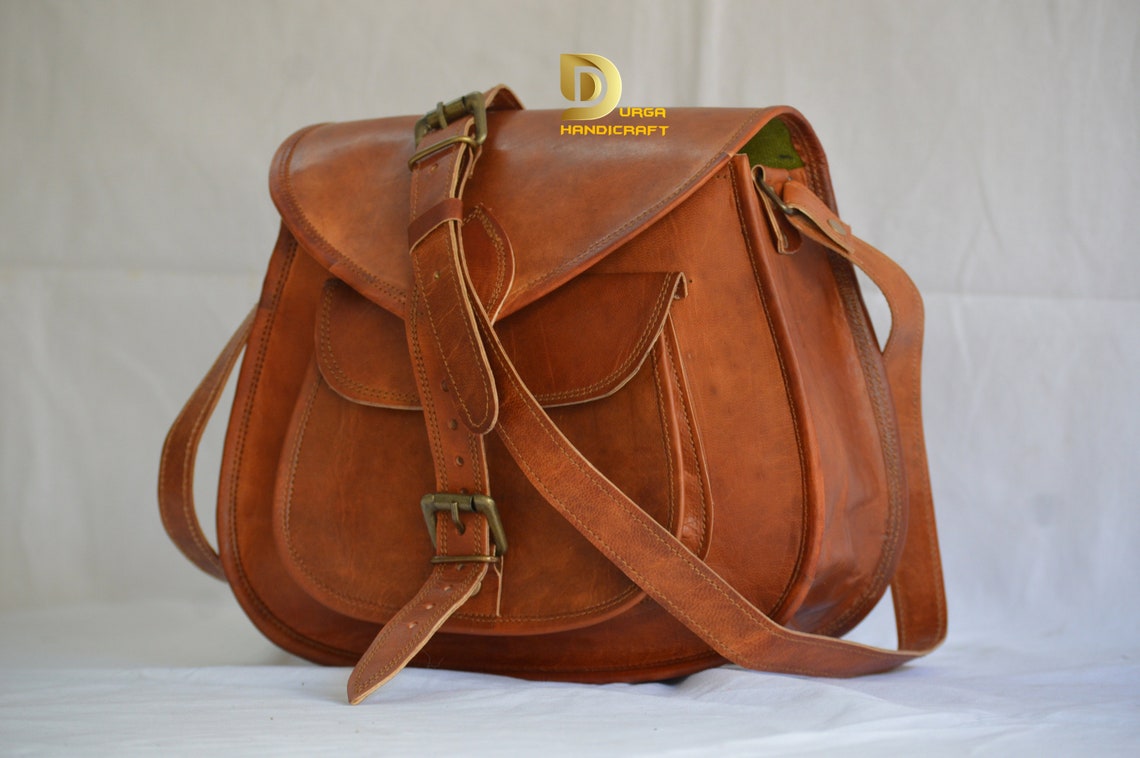 Women's Leather Crossbody Shoulder Sling Bag Handmade - Etsy