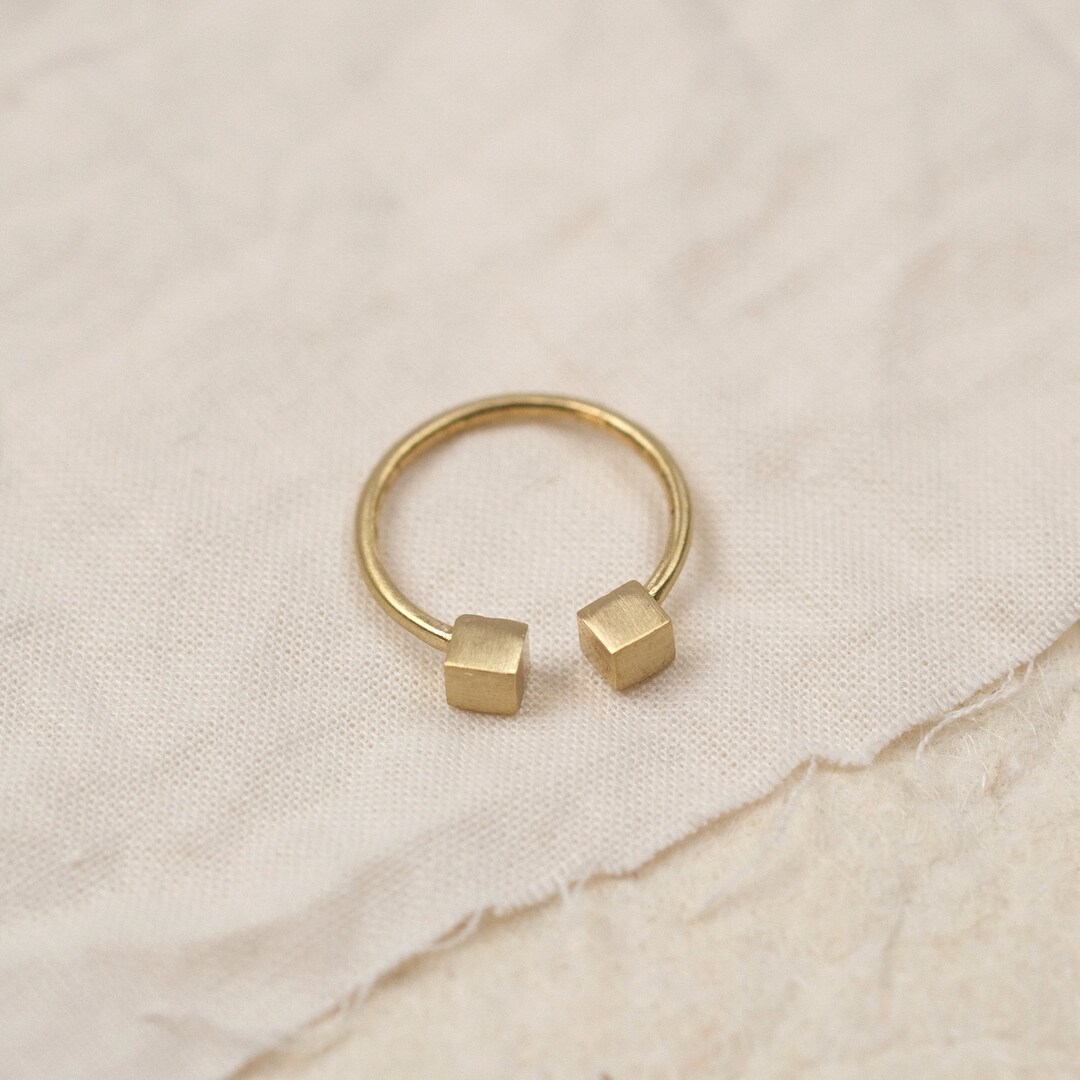 Gold Ring, Stacking Ring, Vintage Ring, Minimalist, Gift for Girlfriend ...