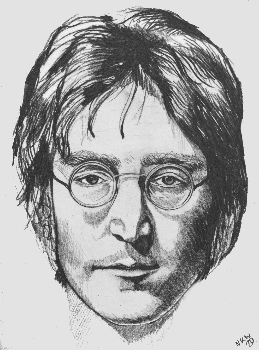 John Lennon Portrait, John Lennon Portrait, Portraiture, Art, Home ...