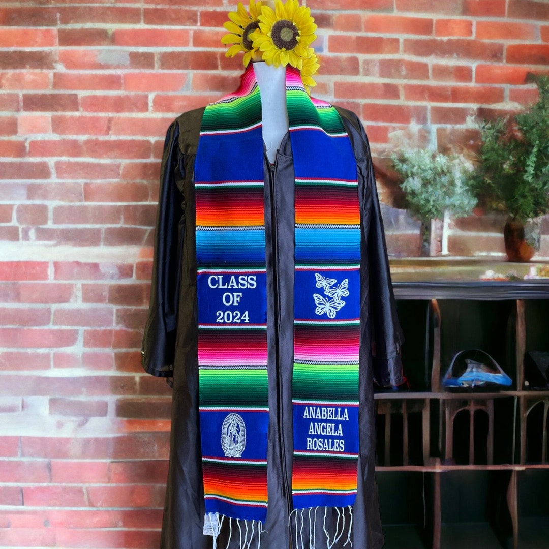 Custom Sarape Graduation Stole, Personalized Stole - Etsy