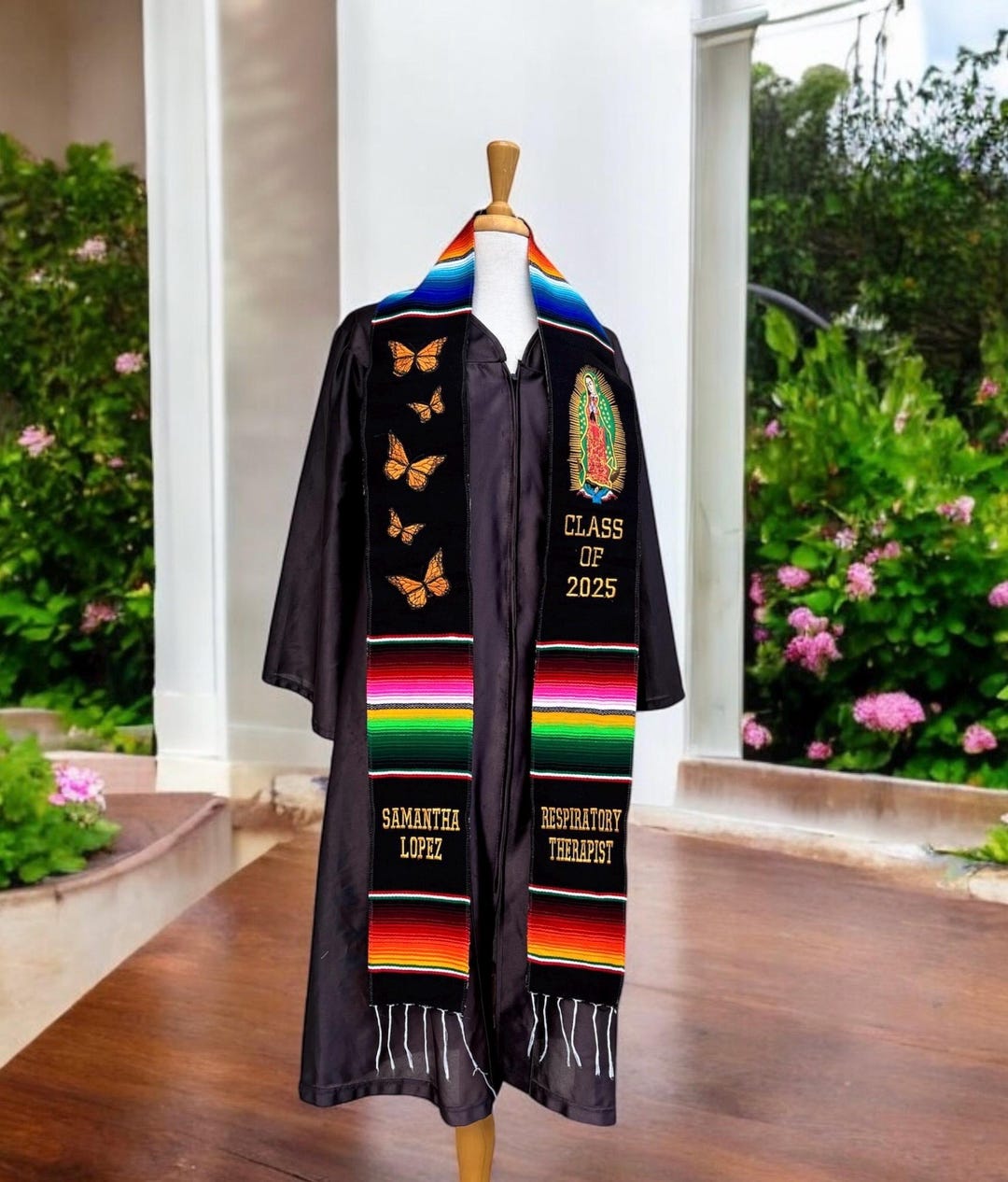 Butterfly Sarape Graduation Stole Personalized Stole Class of 2025 - Etsy