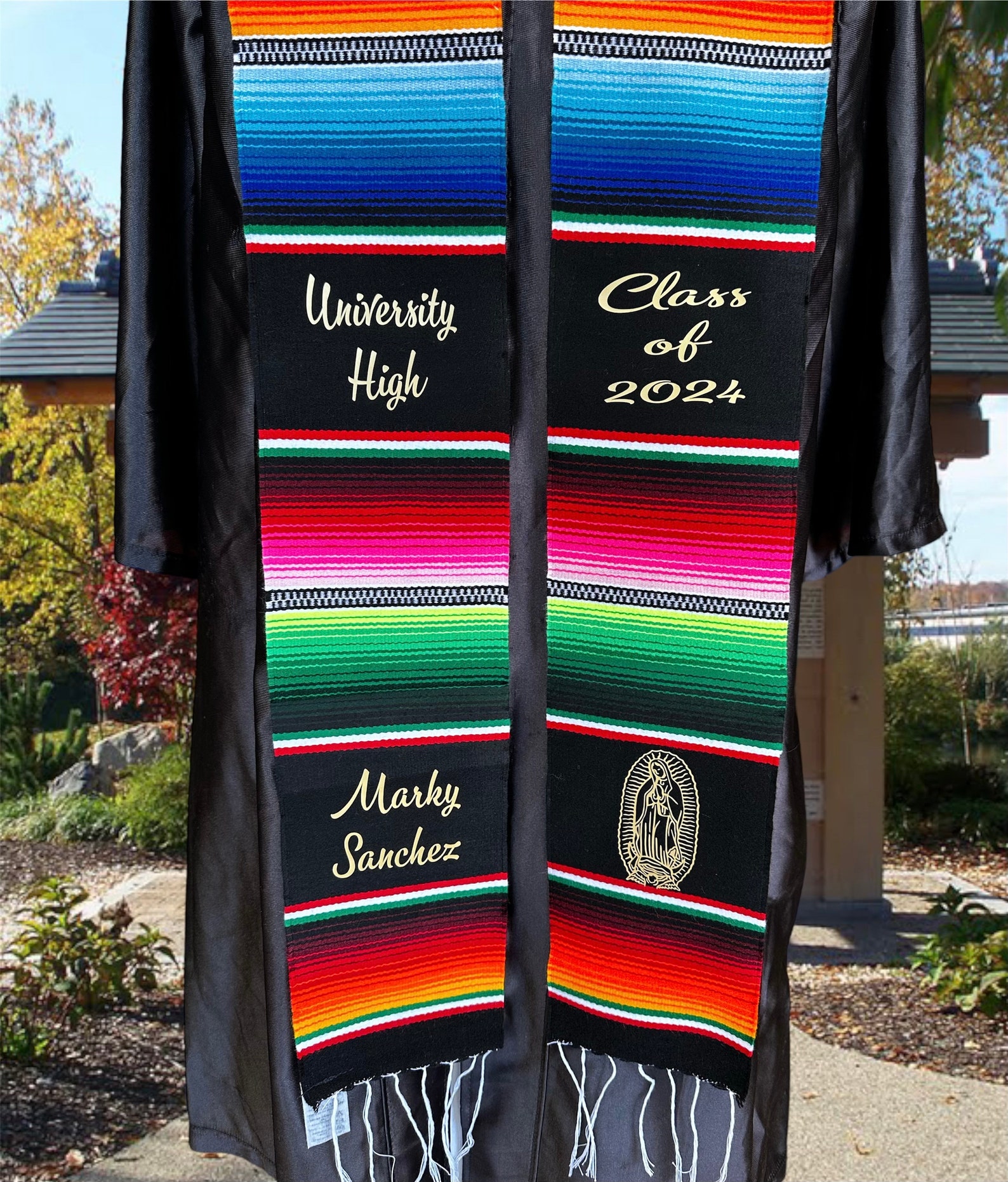 Custom Sarape Graduation Stole, Personalized Stole - Etsy