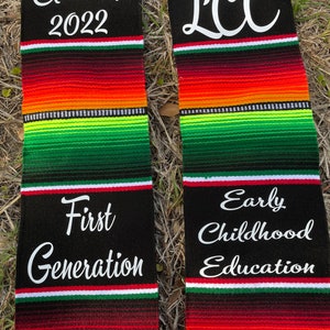 Mexican Sash Graduation Stole/personalized Graduation Stole - Etsy