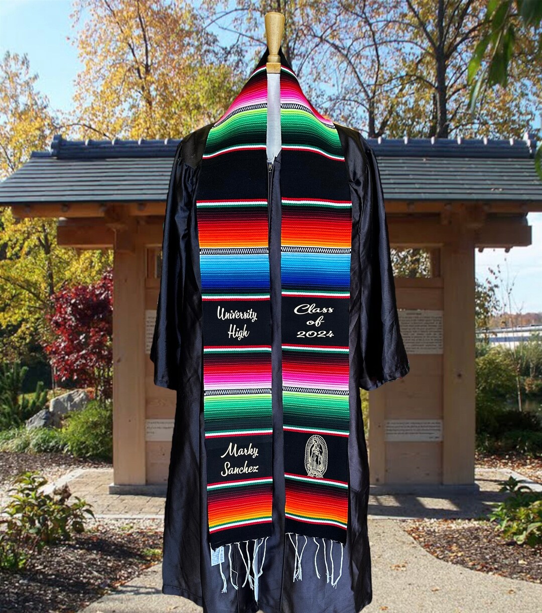Custom Mexican Sarape Graduation Stole, Personalized Stole - Etsy