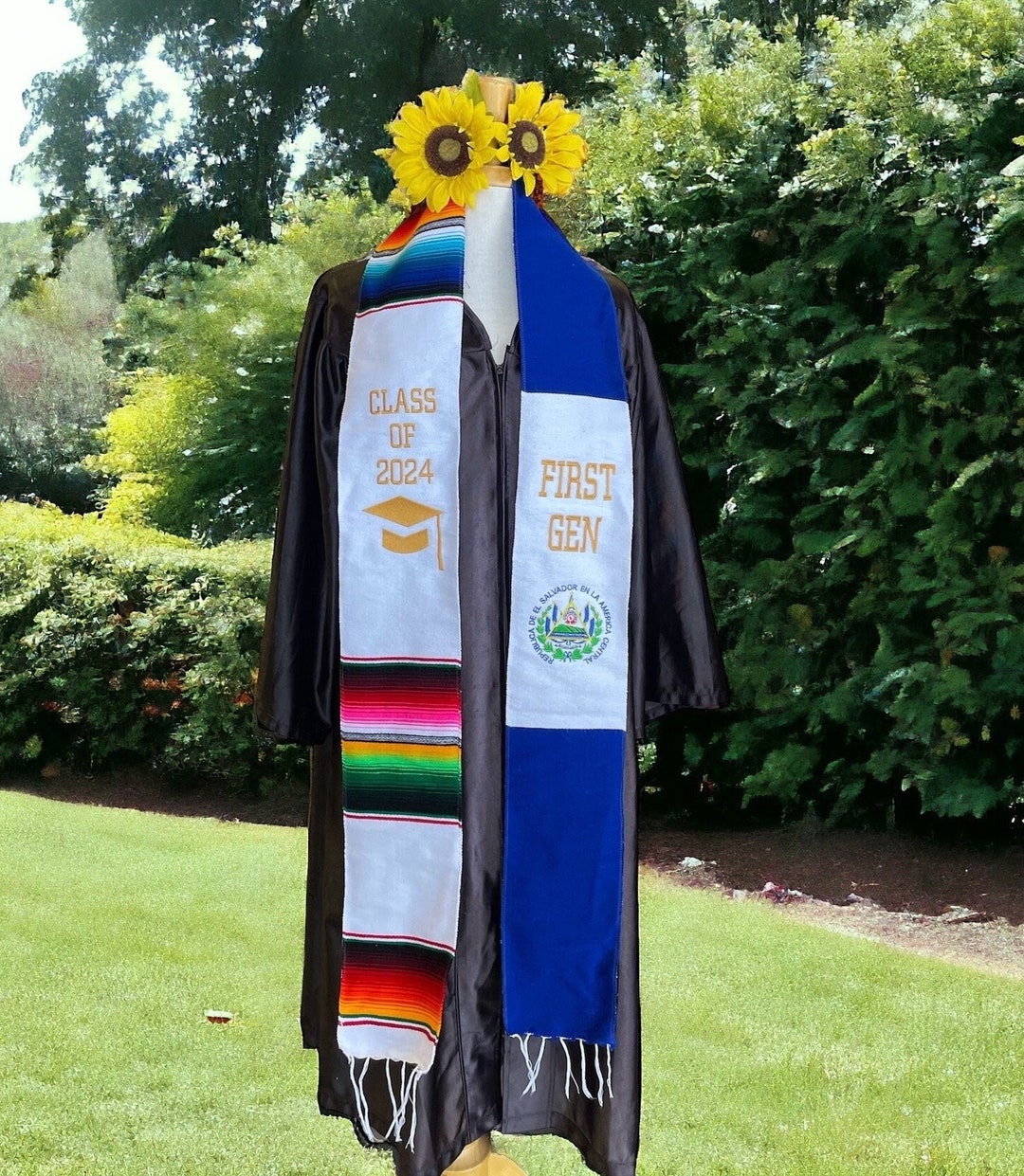 El Salvador First Gen/graduation Stole - Etsy