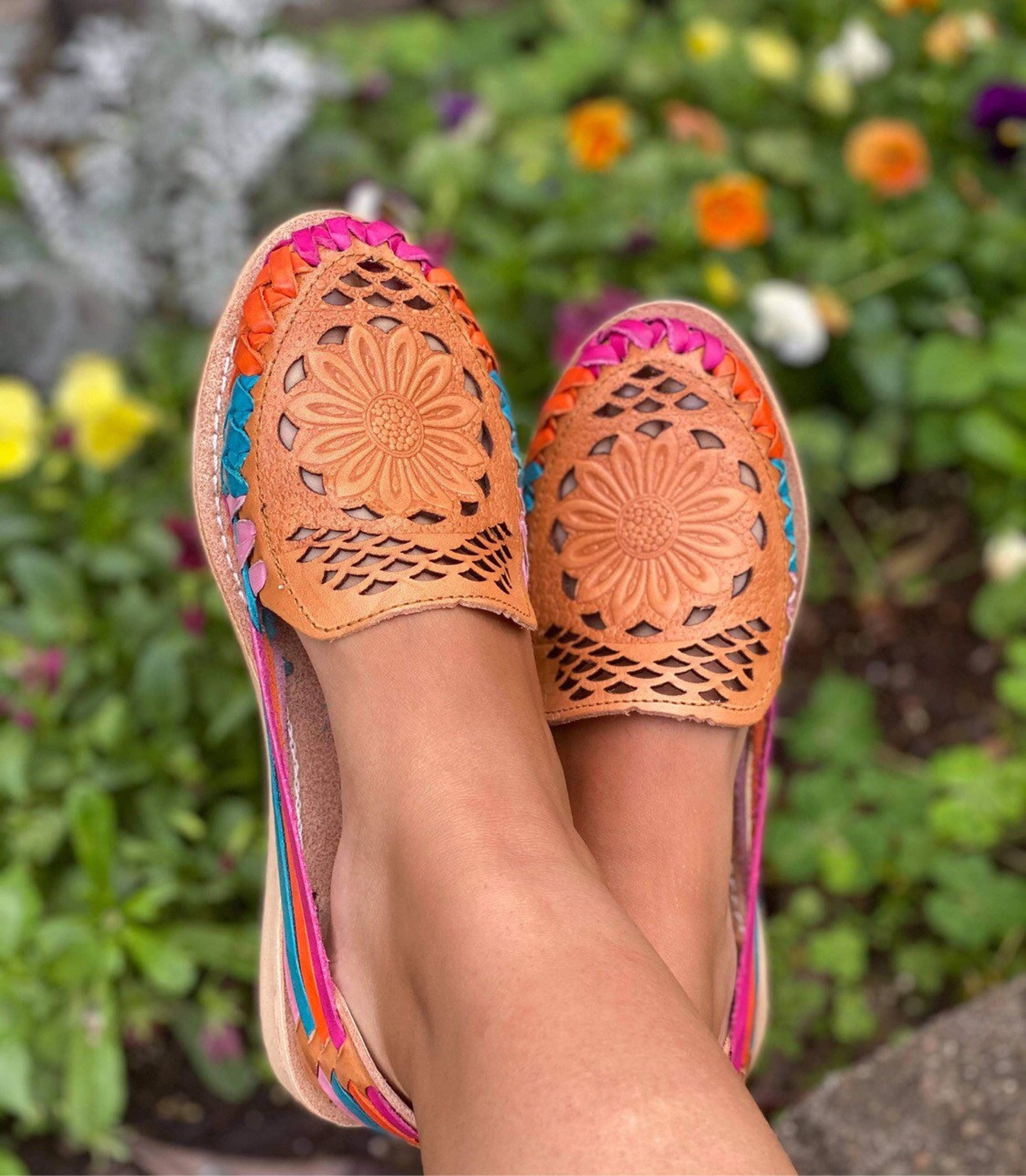 Women Handmade Huarache/ Mexican Women Huarache | Etsy