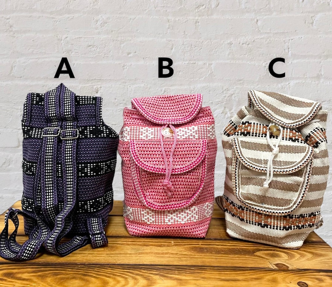 Morral Mexicano Backpack Mochila Tejida Handmade Bag - Etsy