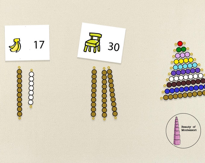 Montessori Bead Bar Addition Worksheet. Montessori Primary Math Work ...