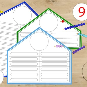 Montessori Bead Houses. Primary Math Work. Preschool Math Activity ...