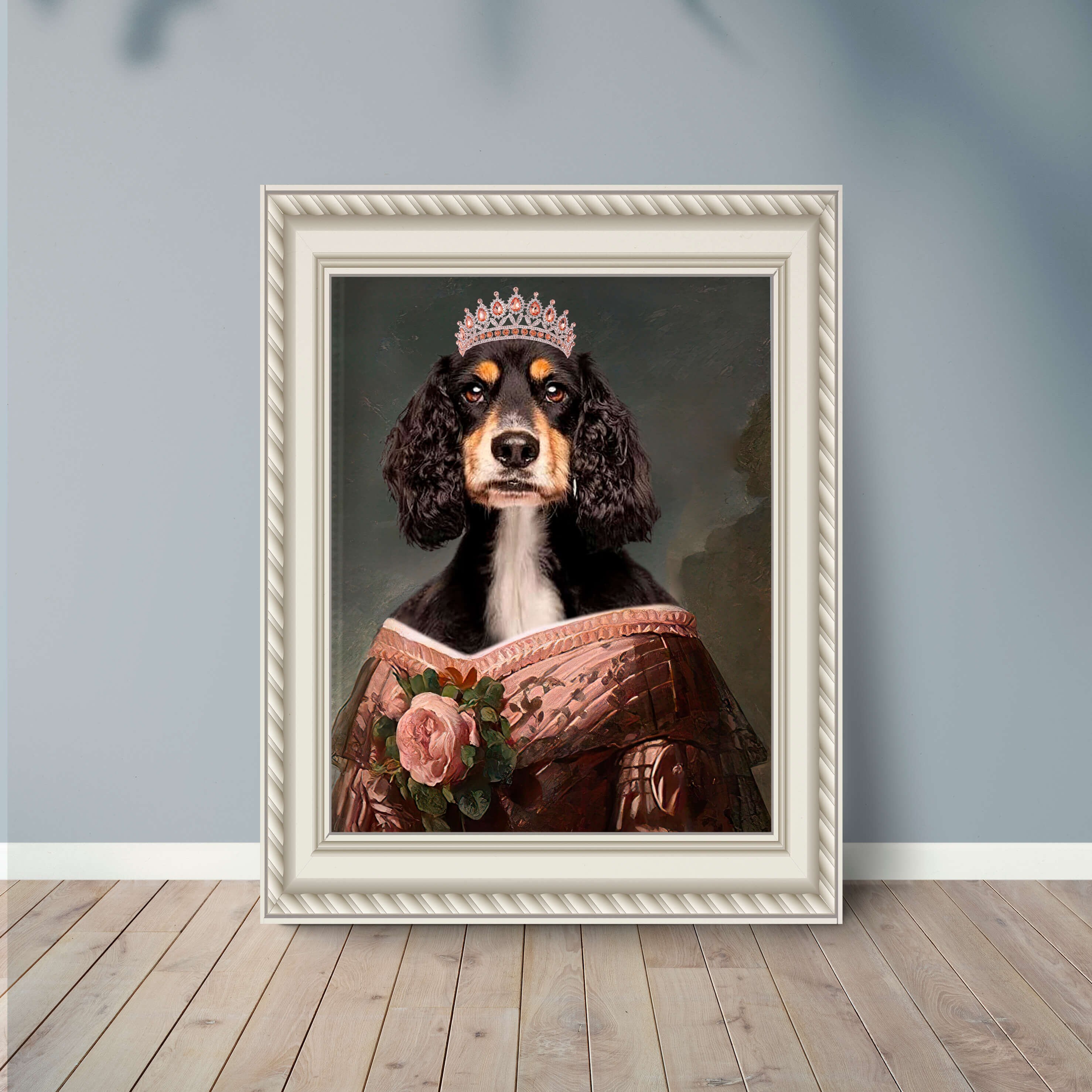 Custom Princess Dog Portrait, Custom Queen Pet Portrait, Custom Royal ...