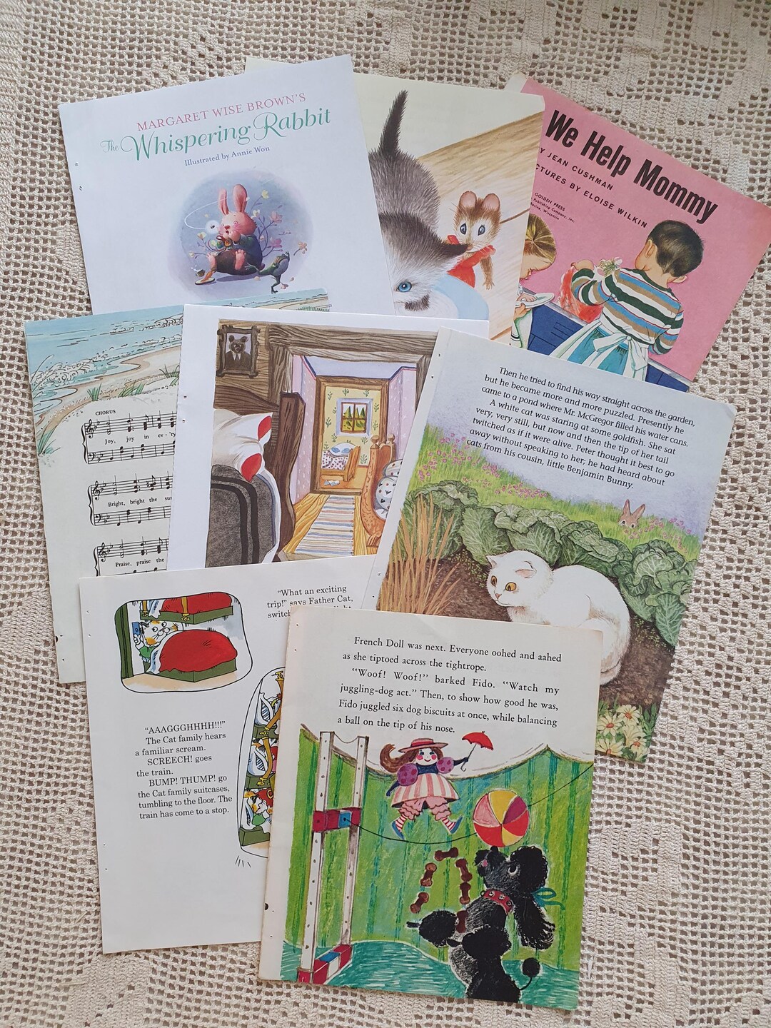 Golden Book Double Pages (50) for Collage, Junk Journals or Glue Books ...
