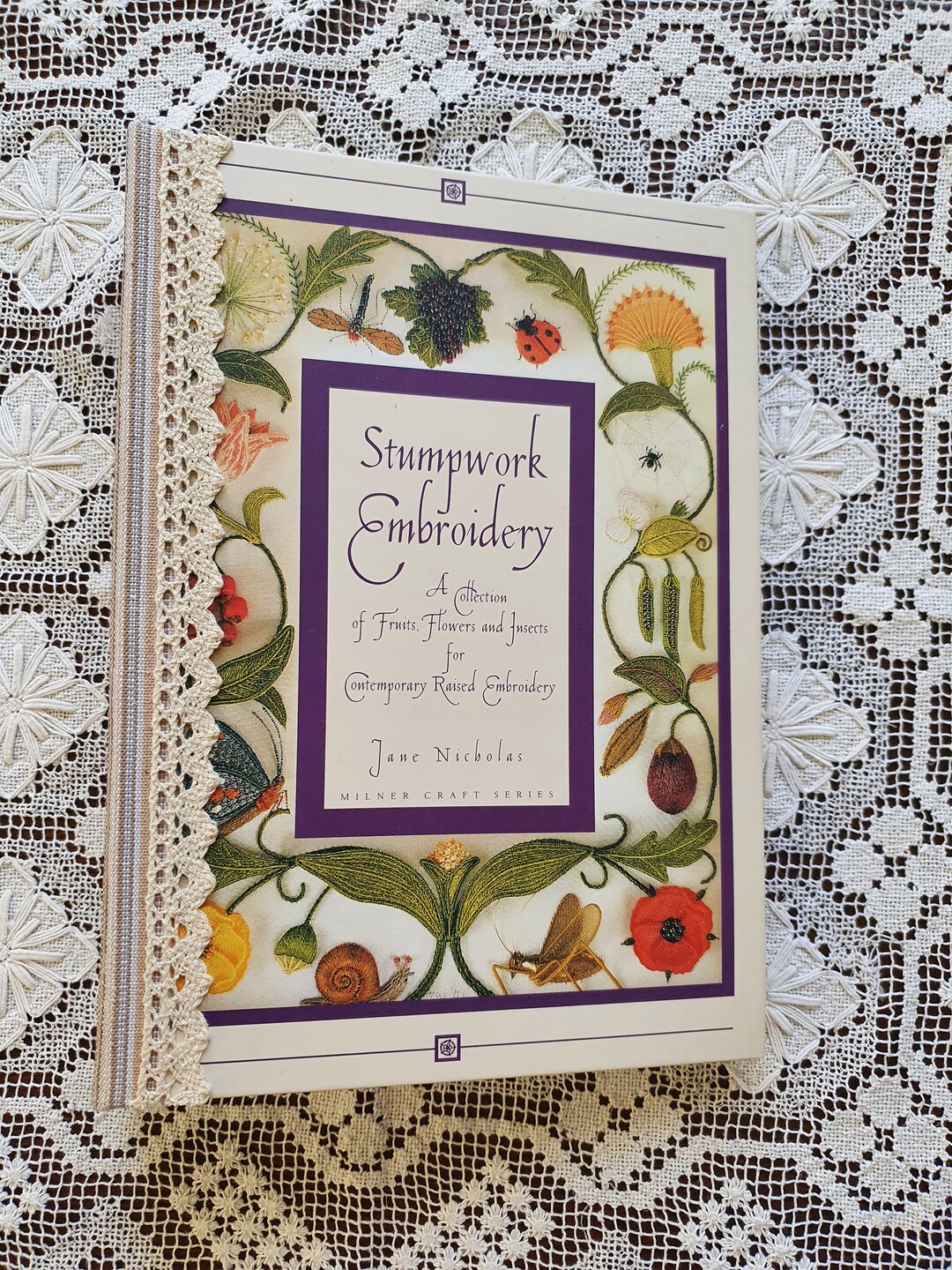 Stumpwork Embroidery Glue Book or Collage Journal - Etsy
