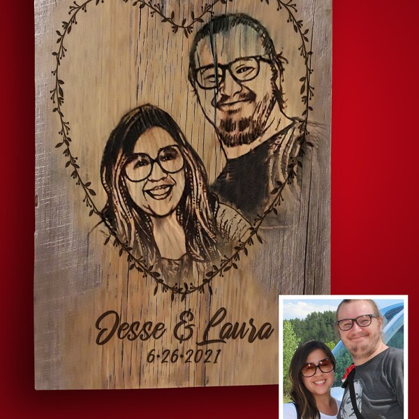 Wood Portrait - Etsy