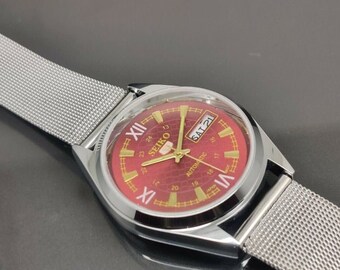 Seiko Red Dial - Etsy