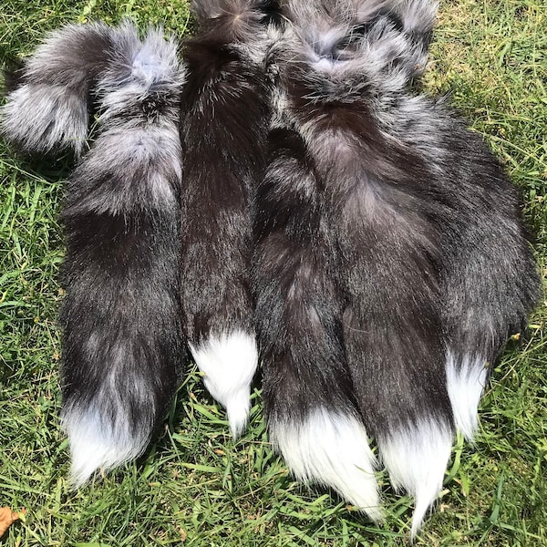 White Fox Tail - Etsy