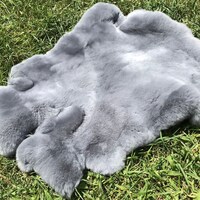 Large Soft Rabbit Fur Holster for Crafts and Decor 12*18 in Premium Fur ...