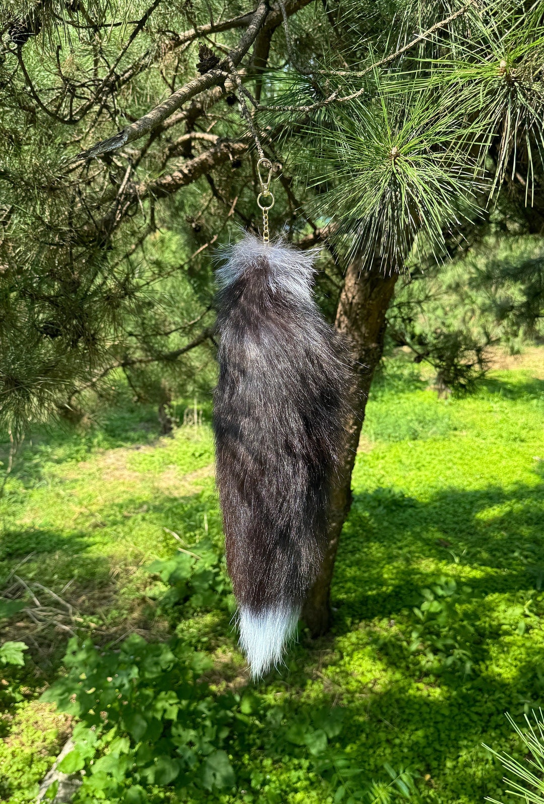Blue Fox Tail, Genuine Fox Tail, Cat Dog Toys, Pet Toys, Cosplay ...