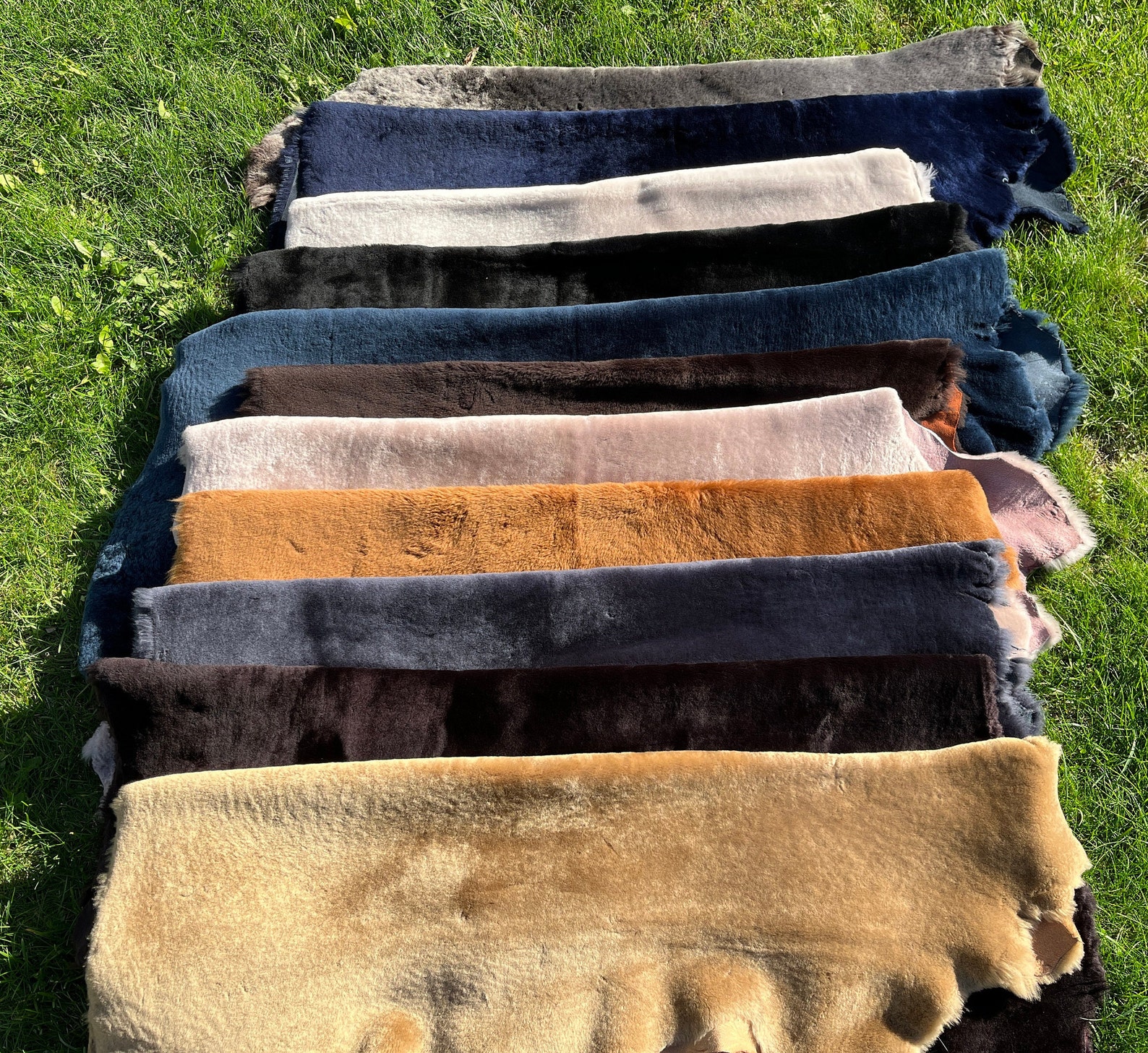 11 Different Color Shearling Merino Sheep Pelt, Upholstery Sheep Hide ...