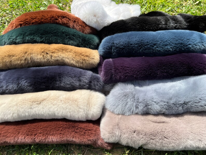 12 Different Color Rabbit Fur Genuine Fur Real Rabbit - Etsy