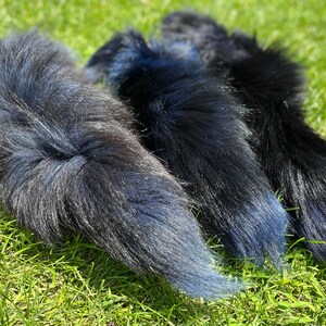 9 Different Color Foxtails, Cat Dog Toys, Pet Toys, Fox Fur Tail ...