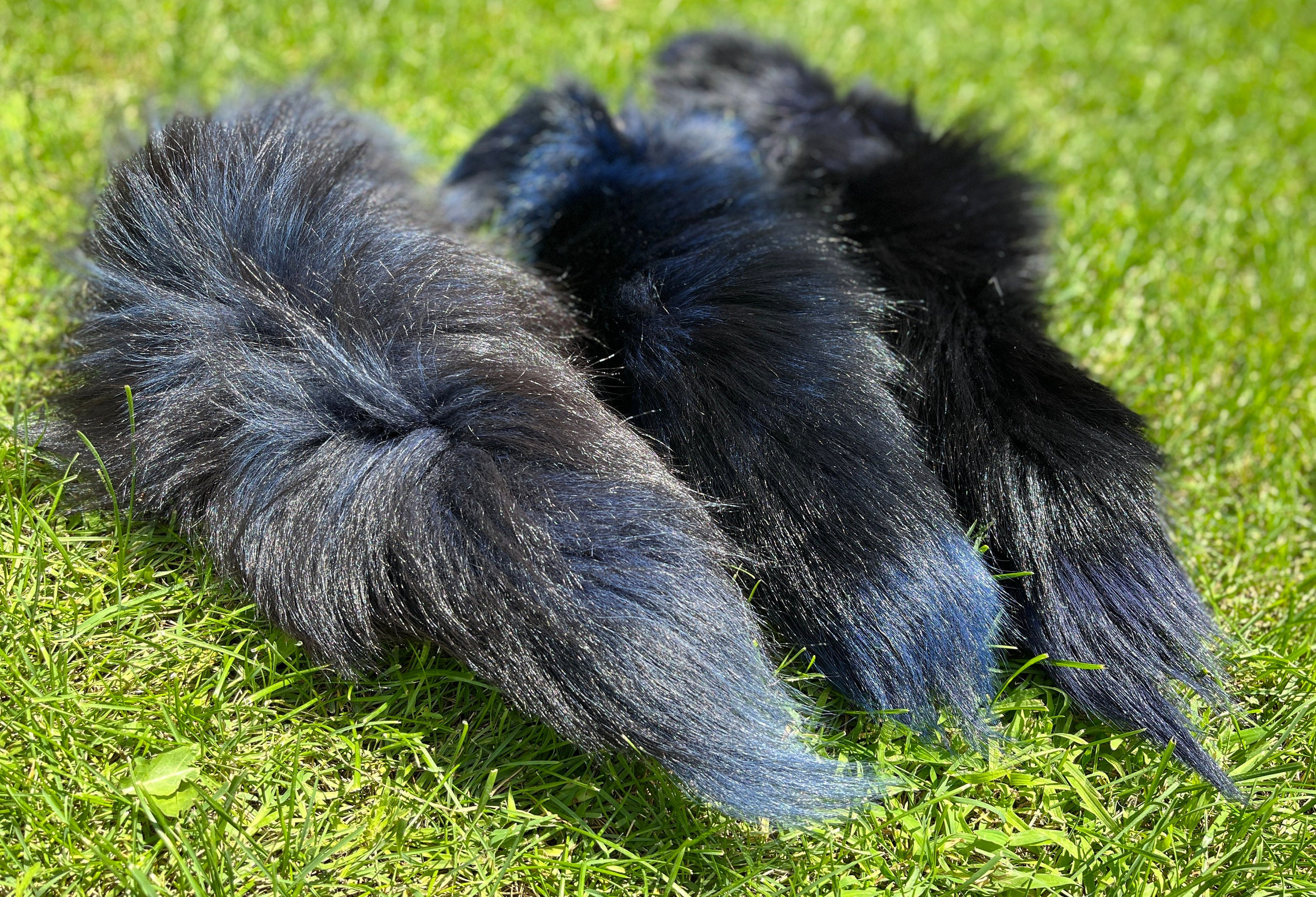 9 Different Color Foxtails Cat Dog Toys Pet Toys Fox Fur - Etsy UK