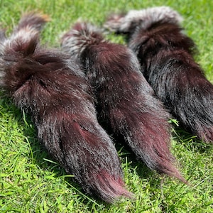 9 Different Color Foxtails, Cat Dog Toys, Pet Toys, Fox Fur Tail ...