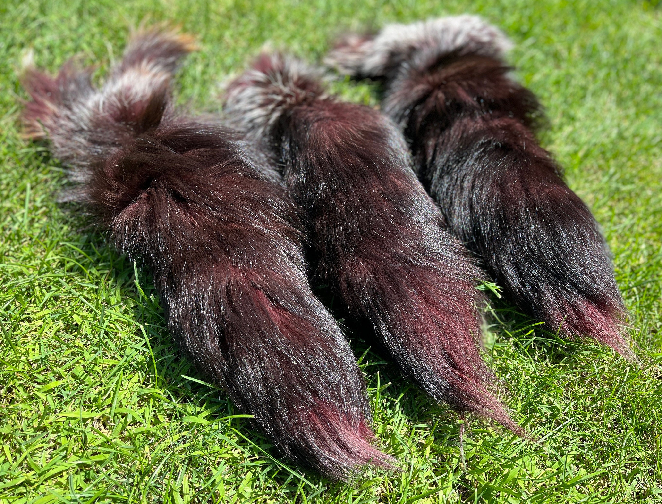 9 Different Color Foxtails Cat Dog Toys Pet Toys Fox Fur - Etsy UK