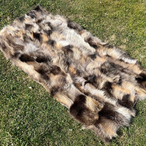 5 Different Wild Animal Furs, Silver Fox Fur, Lynx Fur, Canadian Fox ...