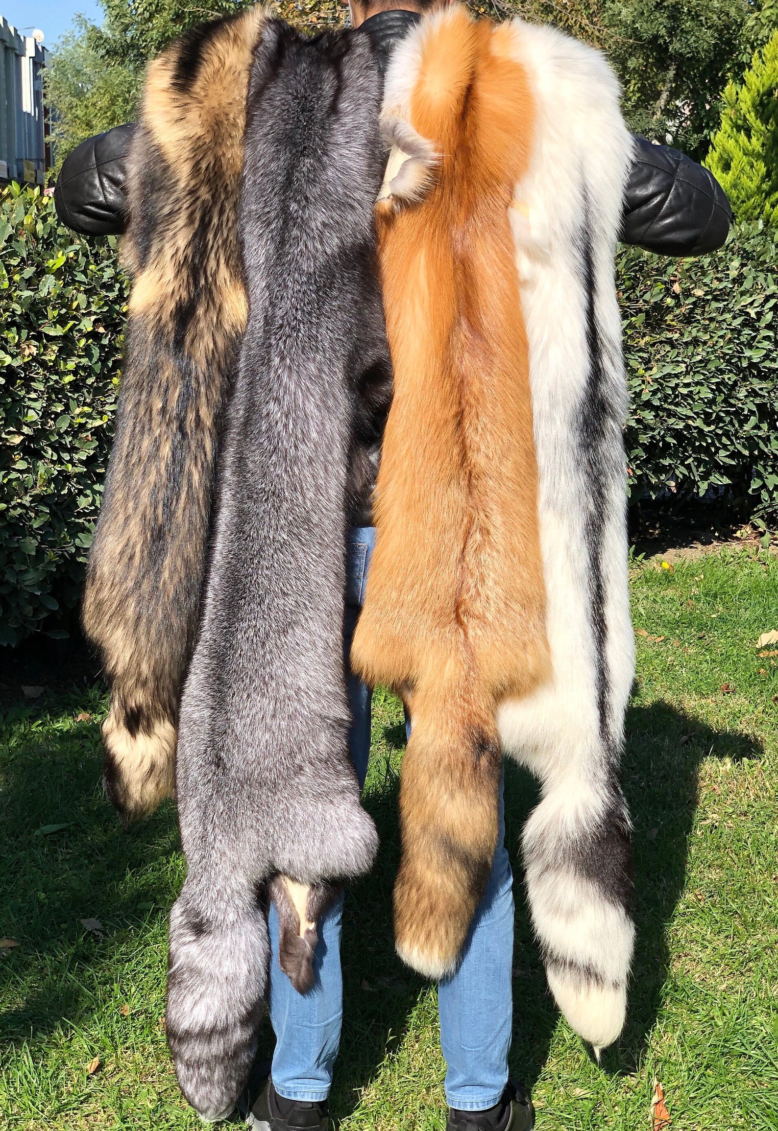 ARCTIC MARBLE FOX Fur Pagan Ritual Fur North Pole Fox Leather Wild ...