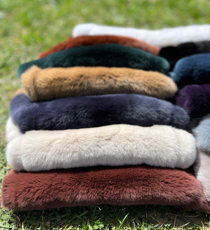 12 Different Color Rabbit Fur Genuine Fur Real Rabbit - Etsy