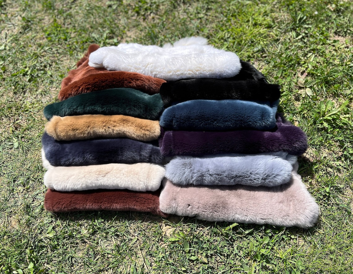 12 Different Color Rabbit Fur Genuine Fur Real Rabbit - Etsy