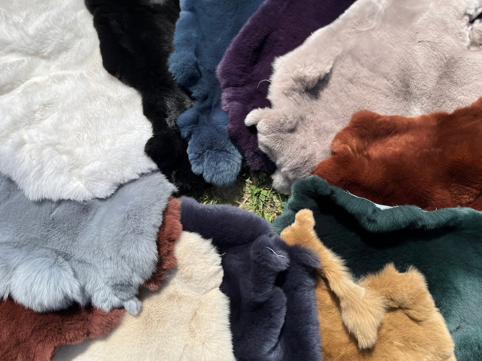 12 Different Color Rabbit Fur Genuine Fur Real Rabbit - Etsy